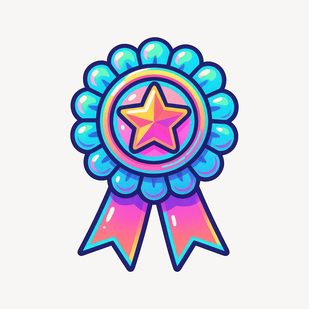 Colorful award ribbon illustration | Free Photo Illustration - rawpixel