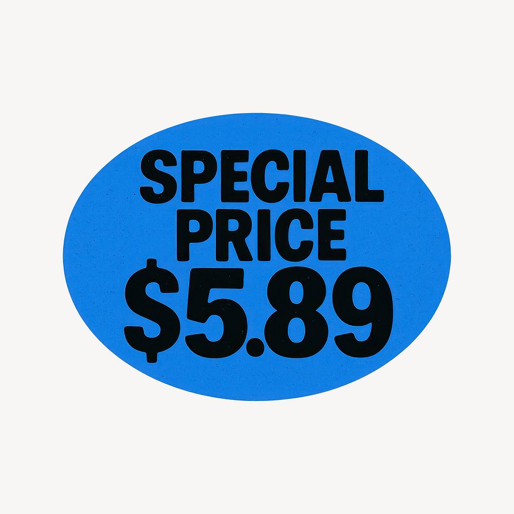 Blue price tag illustration | Free Photo Illustration - rawpixel