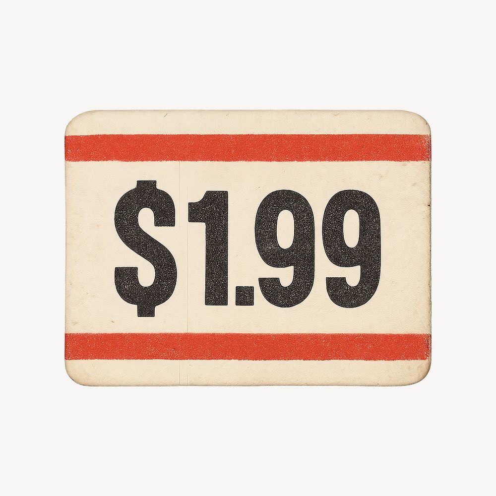 Vintage price tag illustration | Free Photo Illustration - rawpixel