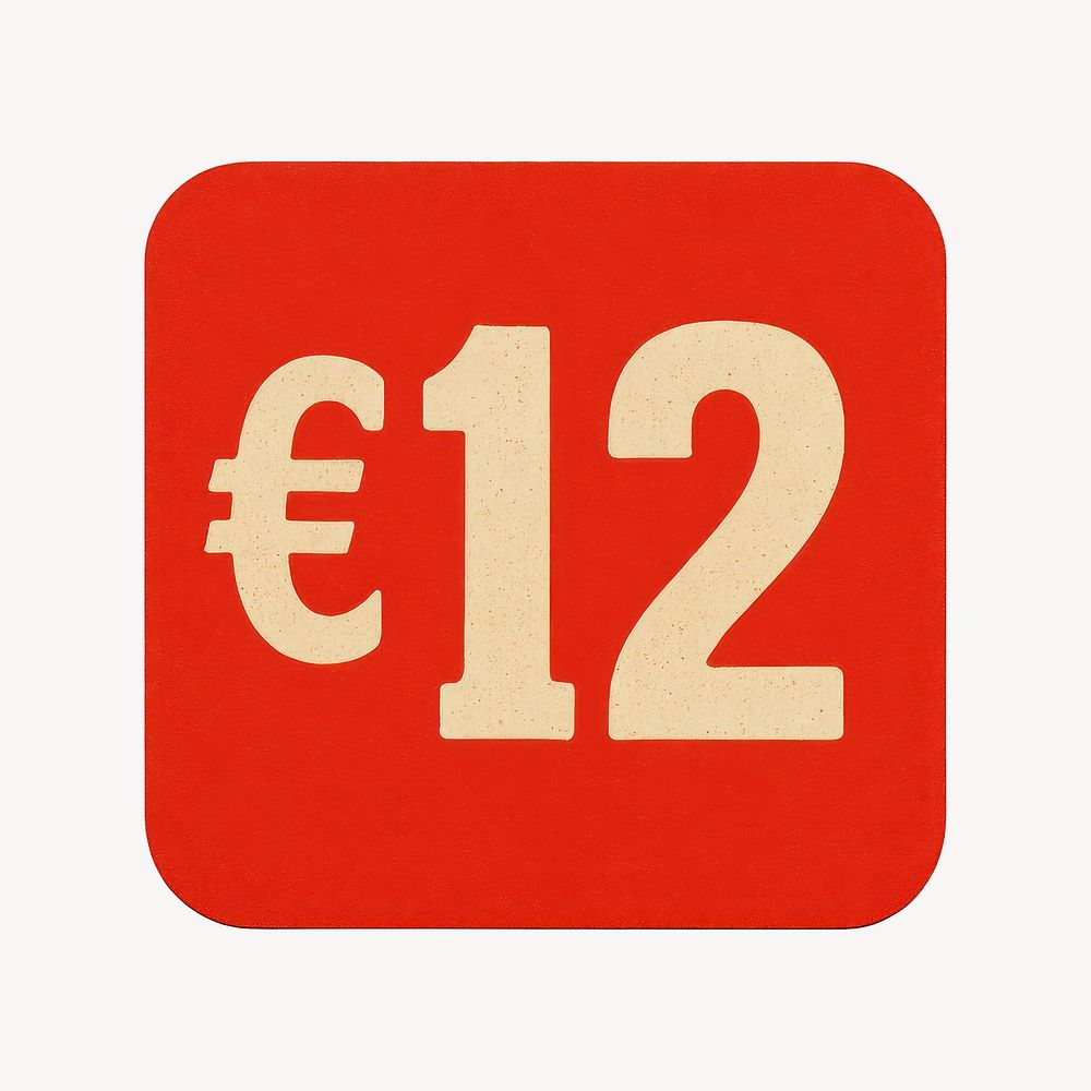 Euro price tag icon | Free Photo Illustration - rawpixel