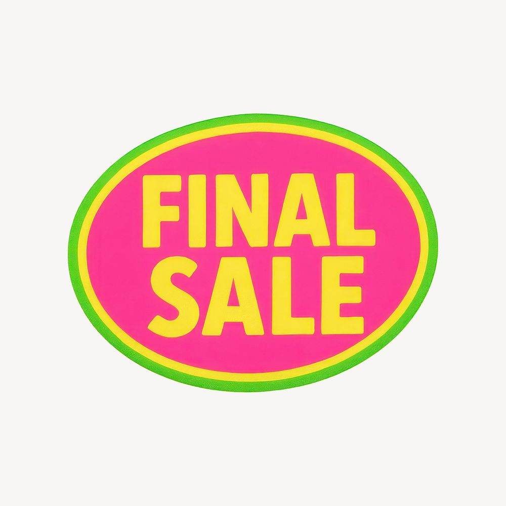 Vibrant final sale sign | Free Photo Illustration - rawpixel