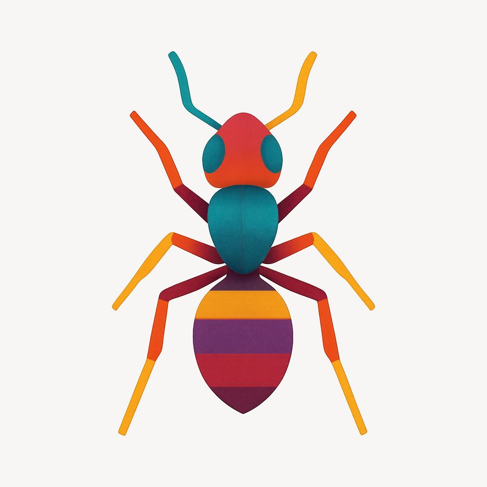 Colorful abstract ant illustration | Free Photo Illustration - rawpixel