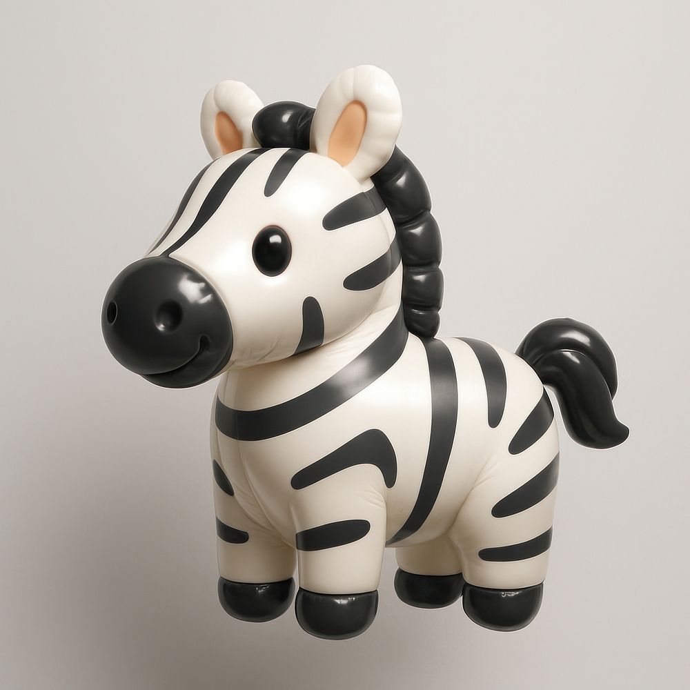 Cute inflatable zebra toy | Free Photo Illustration - rawpixel