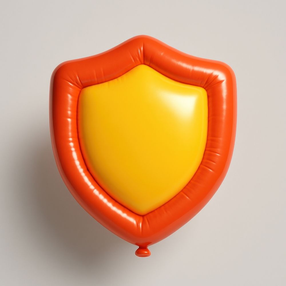 Inflatable shield balloon illustration. | Free Photo Illustration ...