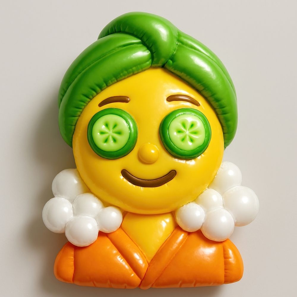 Relaxing spa emoji illustration | Free Photo Illustration - rawpixel