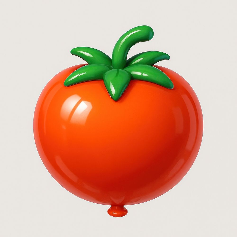 Vibrant playful tomato balloon illustration | Free Photo Illustration ...