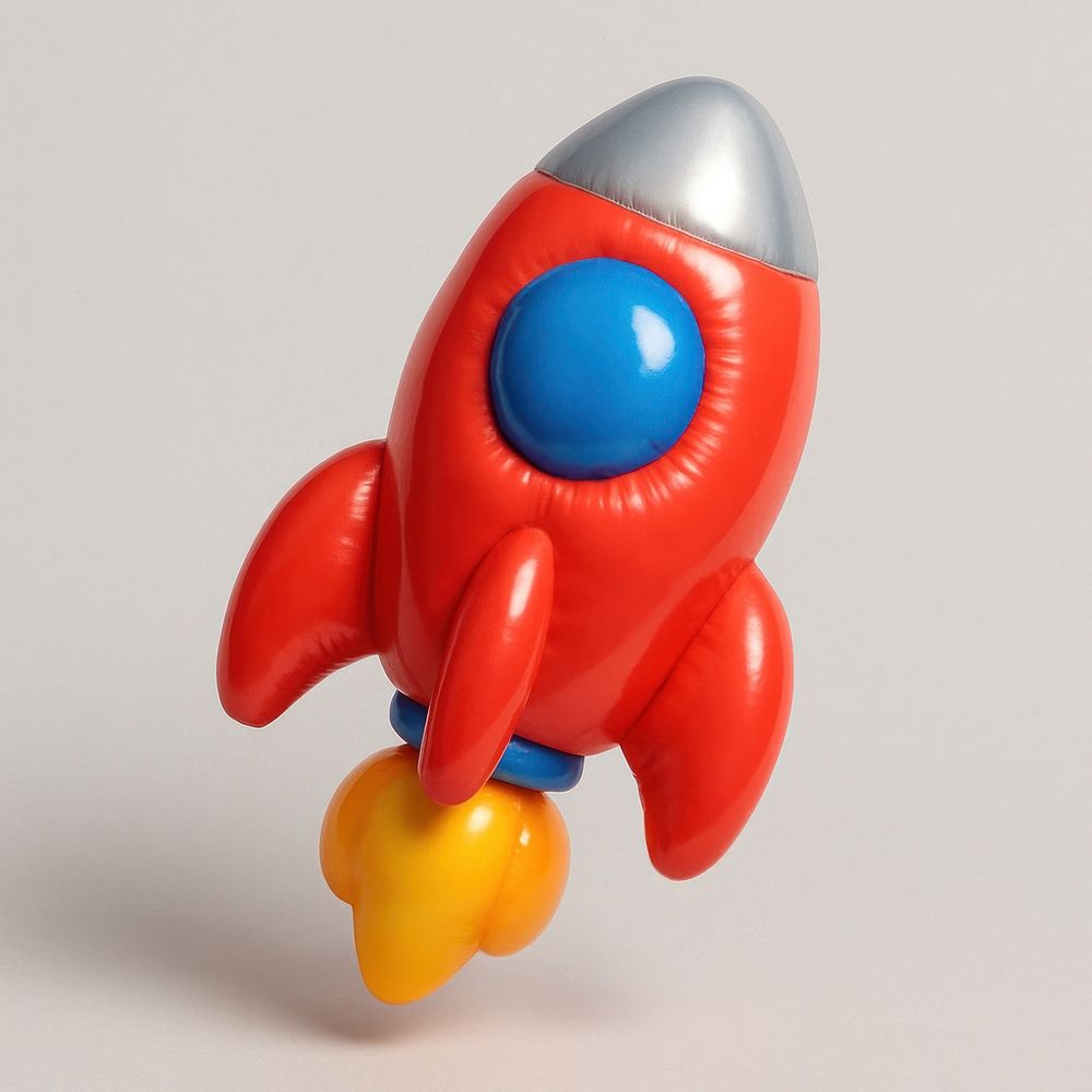 Colorful toy rocket ship | Free Photo Illustration - rawpixel