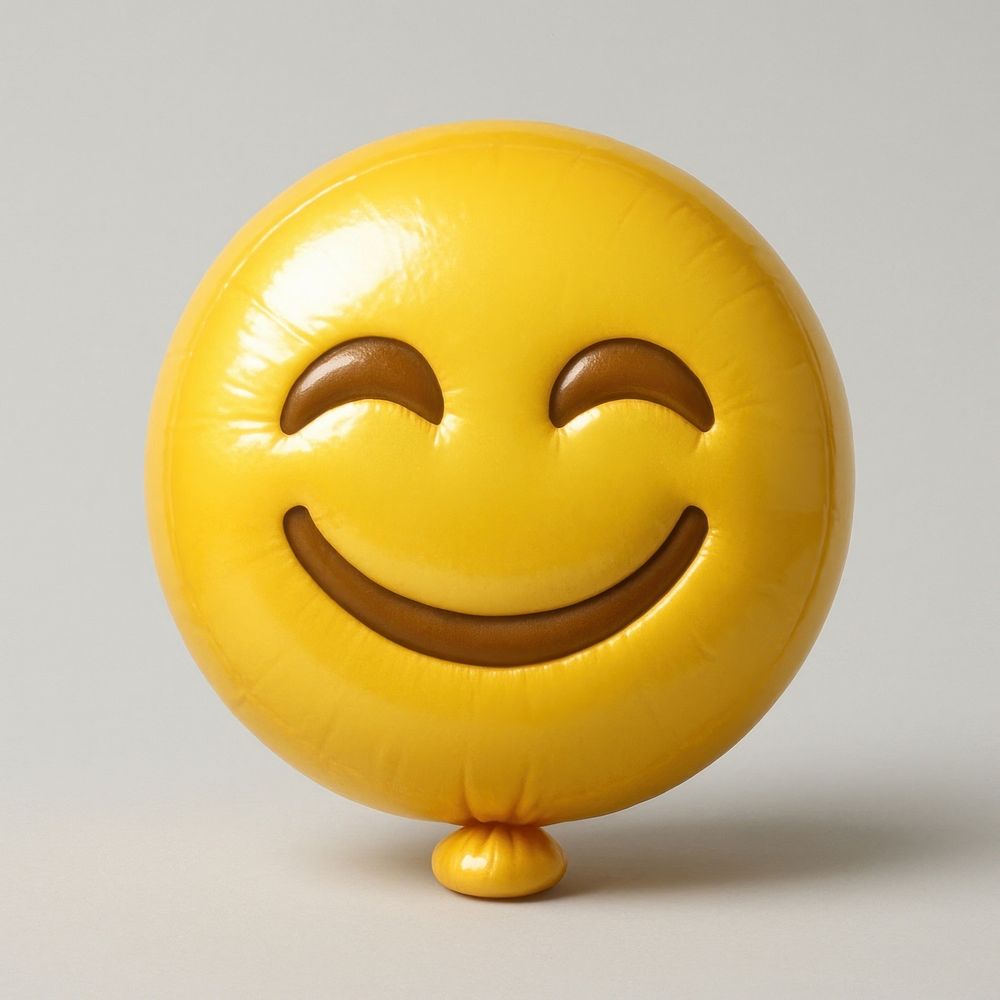Inflatable smiling emoji balloon | Free Photo Illustration - rawpixel