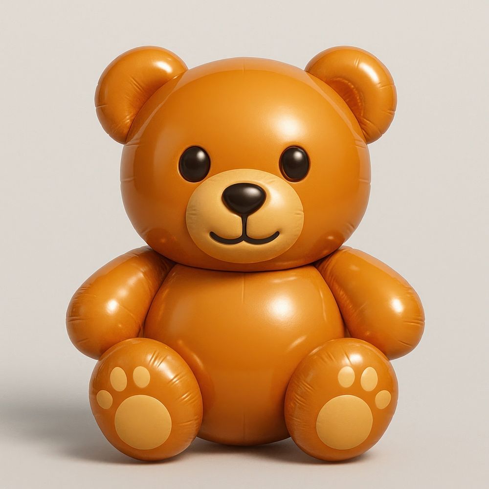 Cute inflatable teddy bear illustration | Free Photo Illustration ...