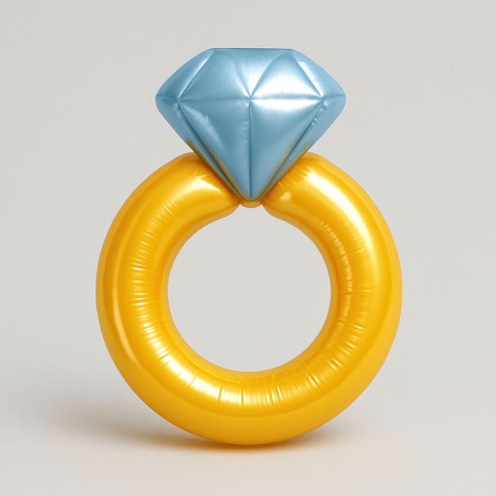 Inflatable diamond ring float | Free Photo Illustration - rawpixel