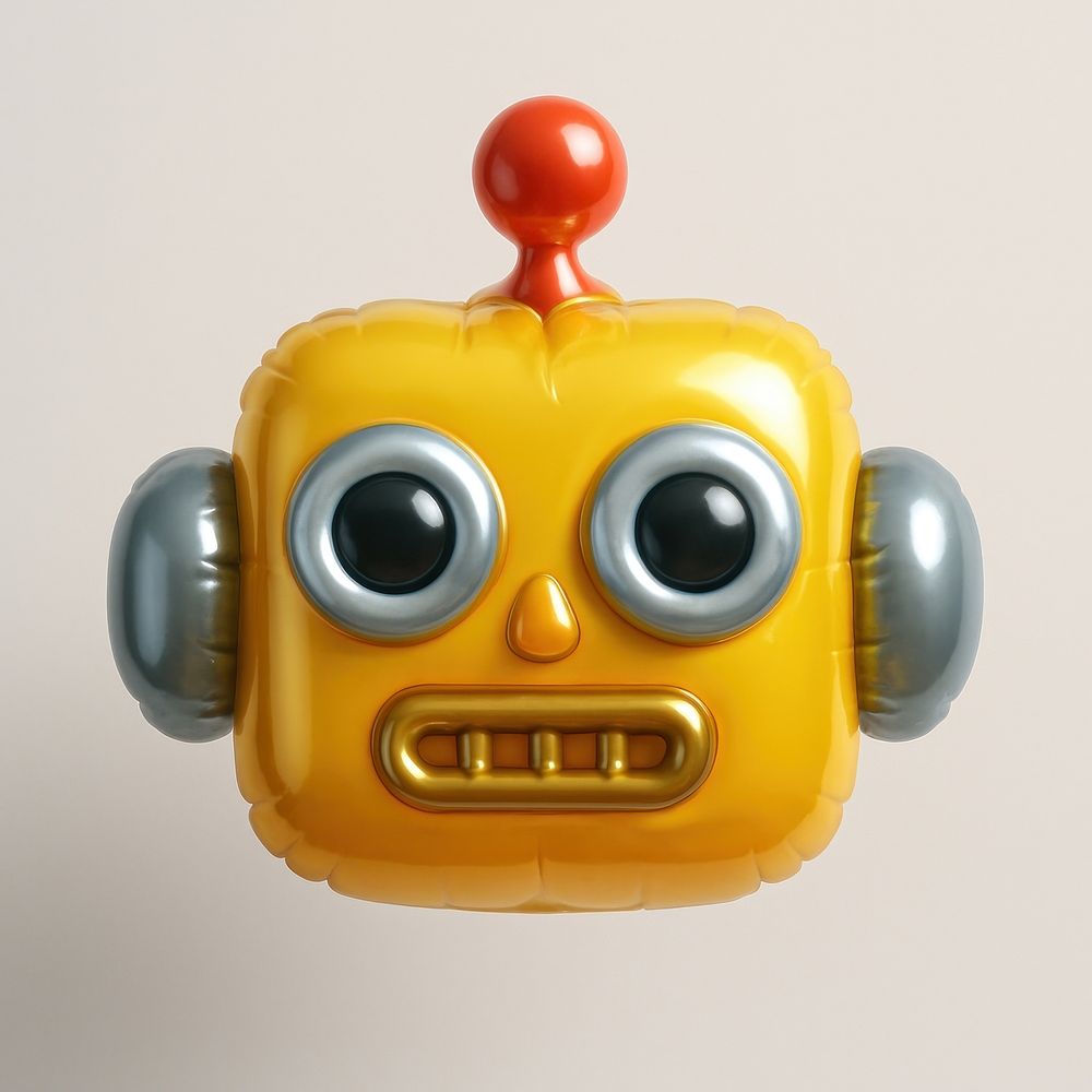 Colorful retro robot head illustration | Free Photo Illustration - rawpixel