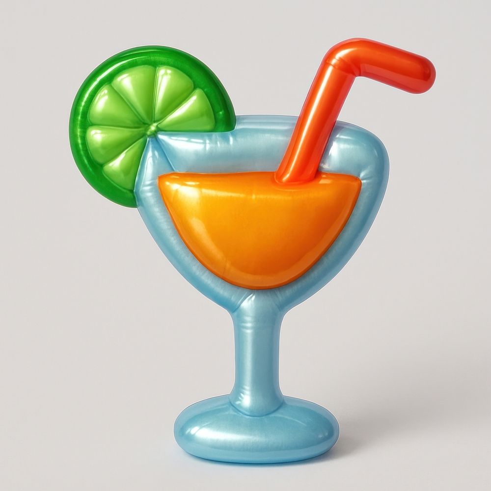Colorful inflatable cocktail illustration | Free Photo Illustration ...