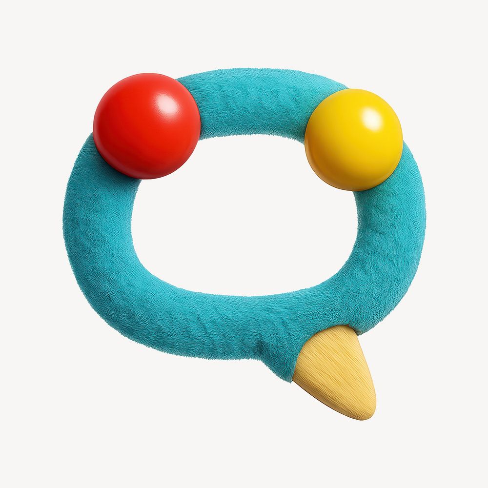 Colorful abstract furry shape | Free Photo Illustration - rawpixel