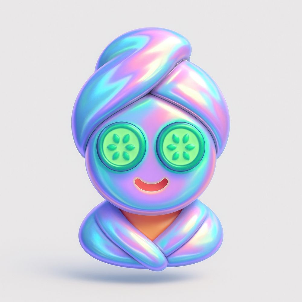 Colorful spa emoji illustration | Free Photo Illustration - rawpixel