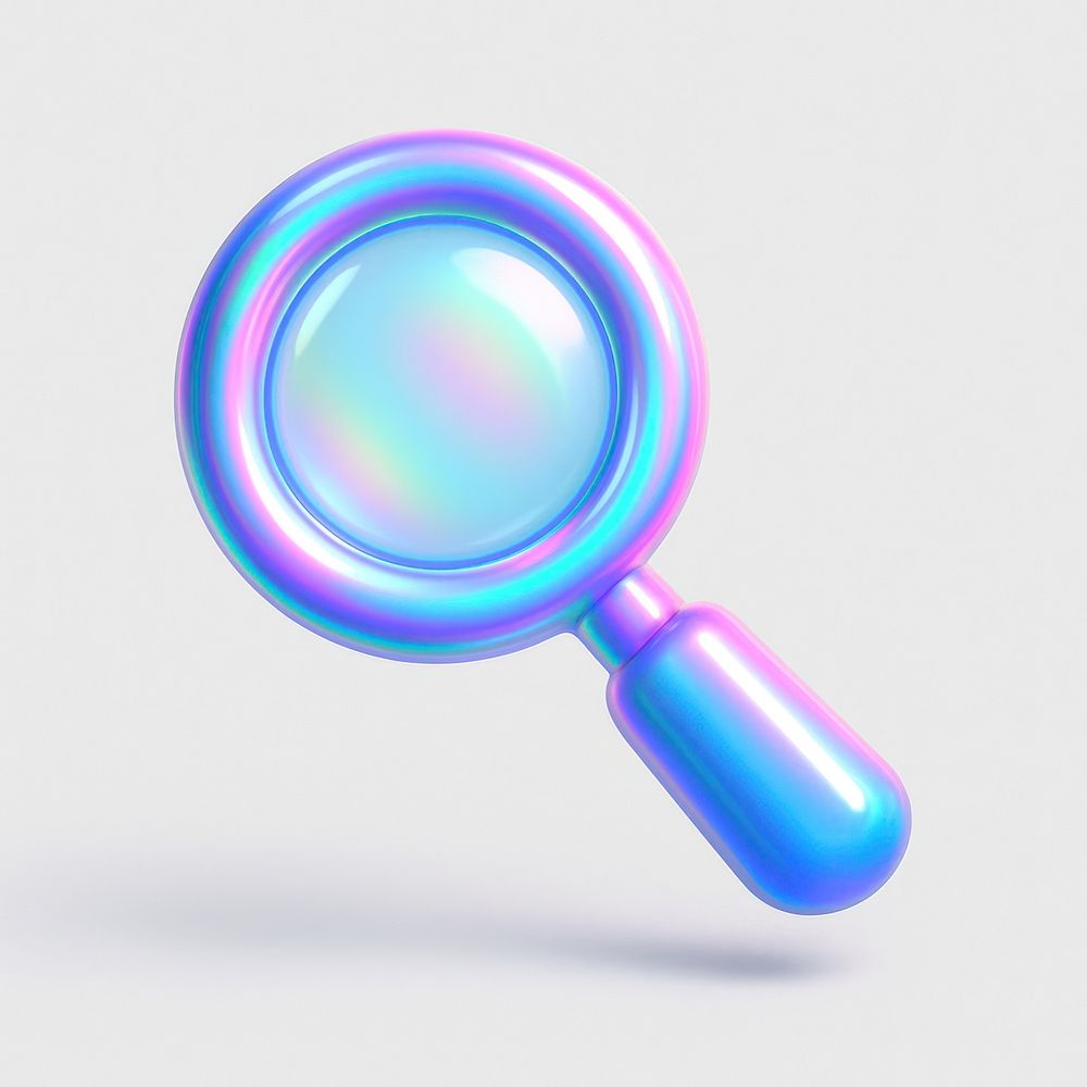 Colorful magnifying glass illustration | Free Photo Illustration - rawpixel