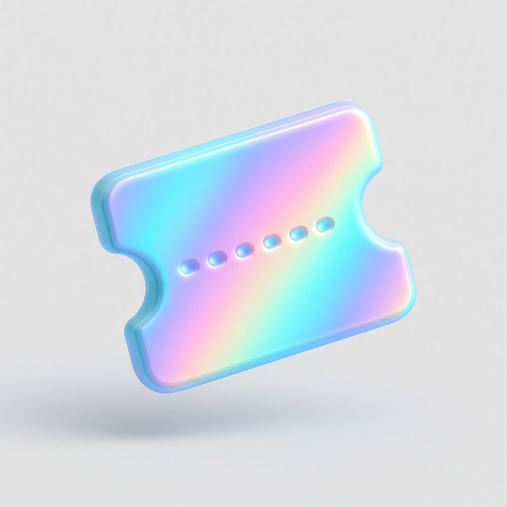 Holographic ticket futuristic design | Free Photo Illustration - rawpixel