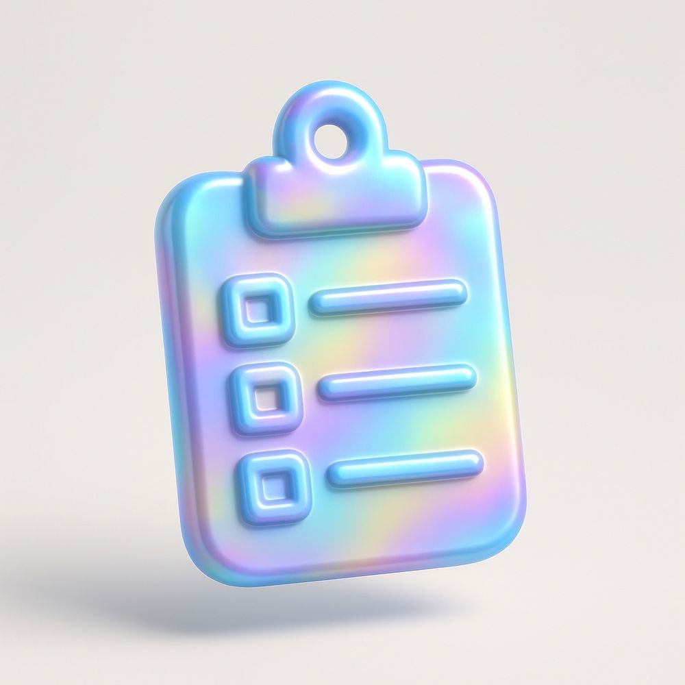 Colorful 3D checklist icon | Free Photo Illustration - rawpixel