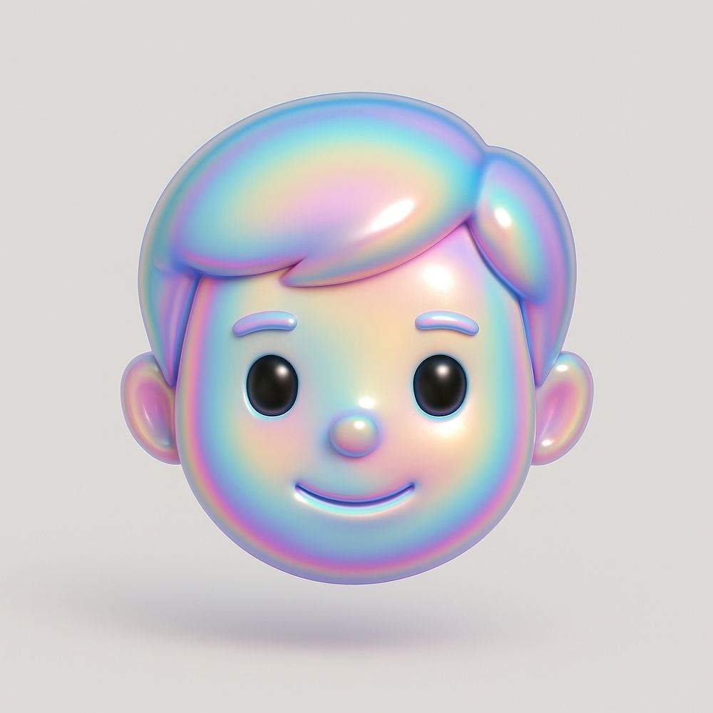 Colorful 3D smiling face | Free Photo Illustration - rawpixel