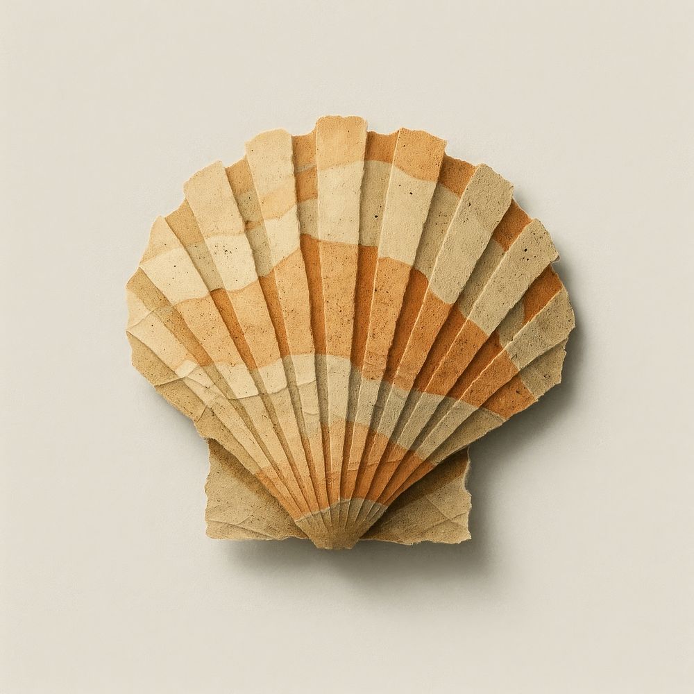 Elegant seashell paper craft | Free Photo Illustration - rawpixel