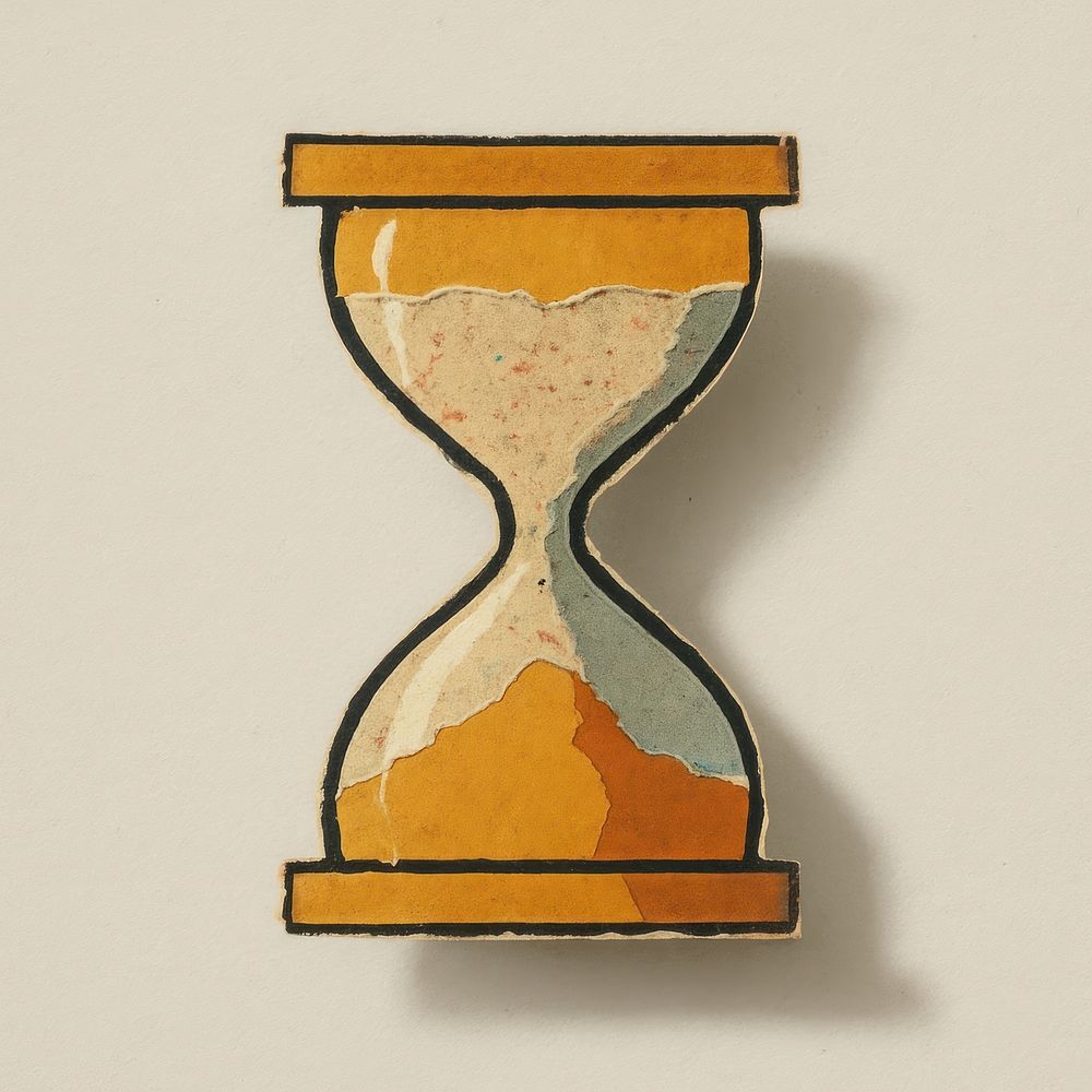 Vintage hourglass abstract art | Free Photo Illustration - rawpixel