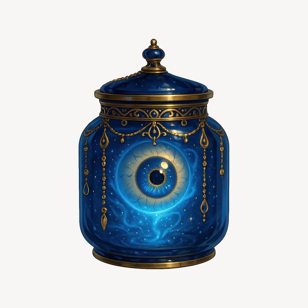 Mystical eye jar illustration | Free Photo Illustration - rawpixel