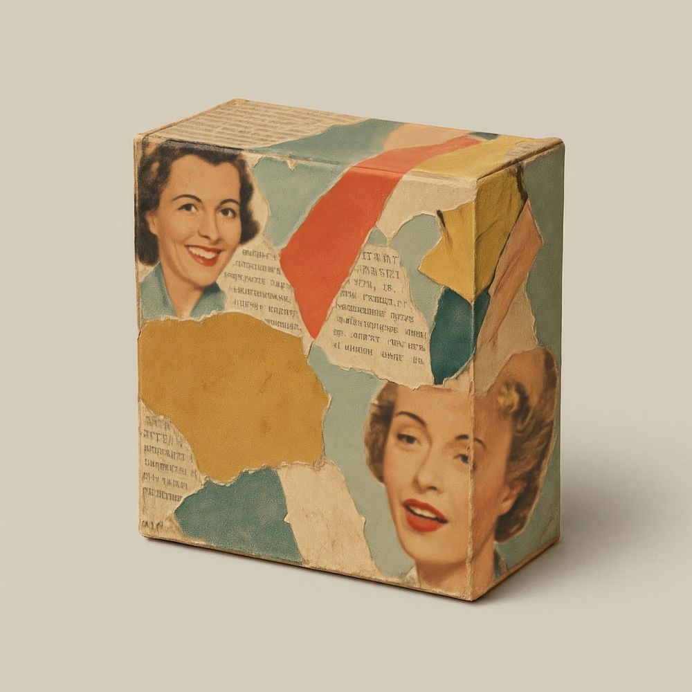 Vintage collage box art | Free Photo Illustration - rawpixel