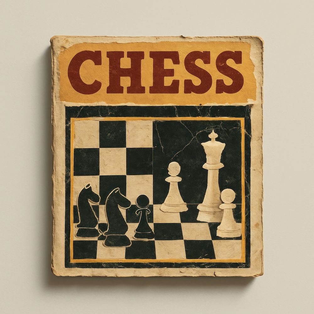 Vintage chess book cover | Free Photo Illustration - rawpixel