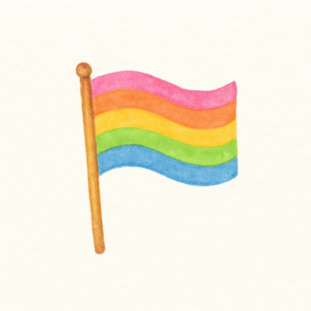 Colorful pride flag illustration | Free Photo Illustration - rawpixel