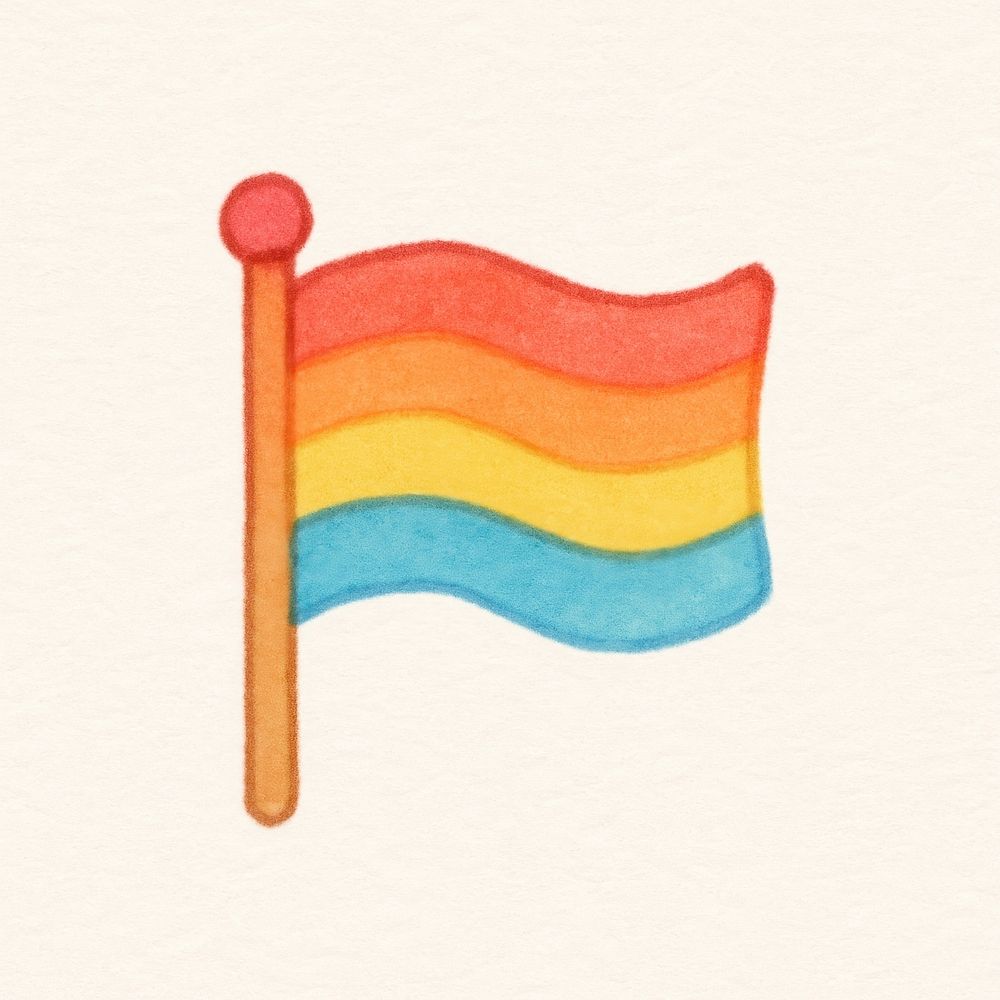 Colorful pride flag illustration | Free Photo Illustration - rawpixel