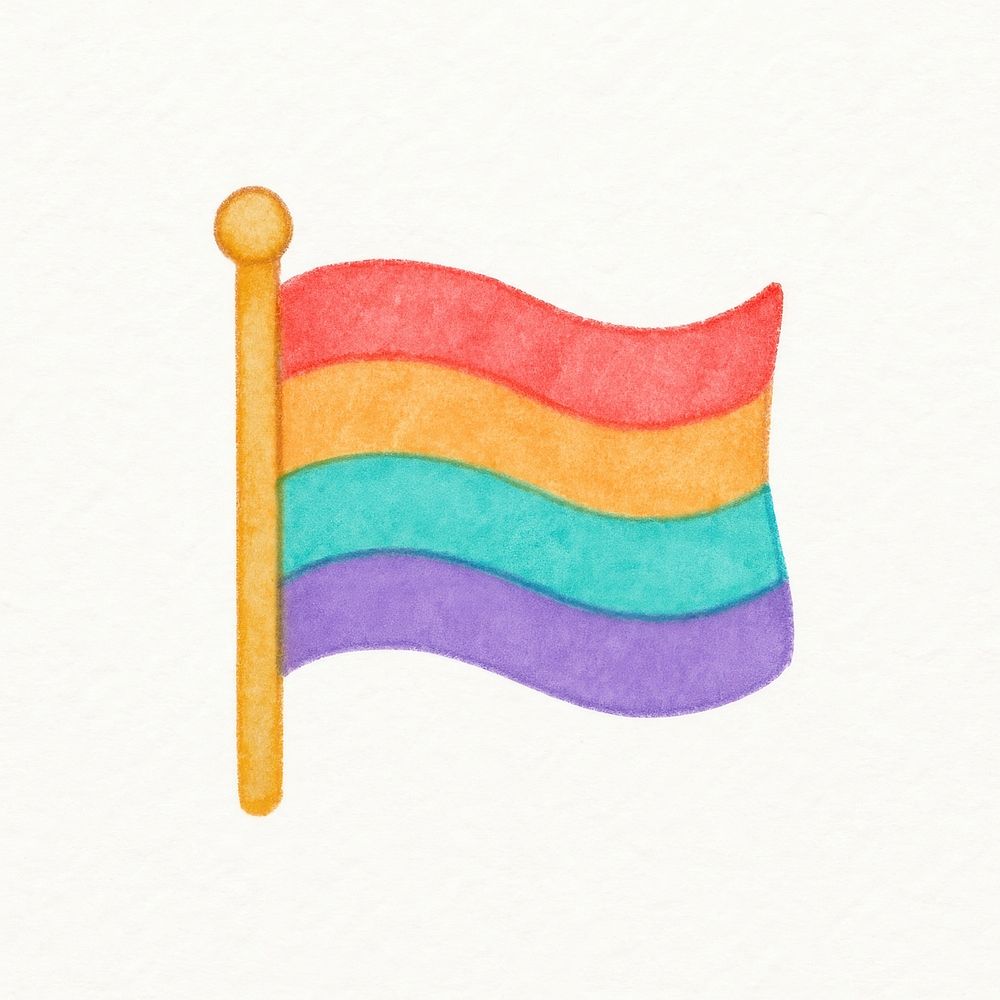 Colorful pride flag illustration | Free Photo Illustration - rawpixel