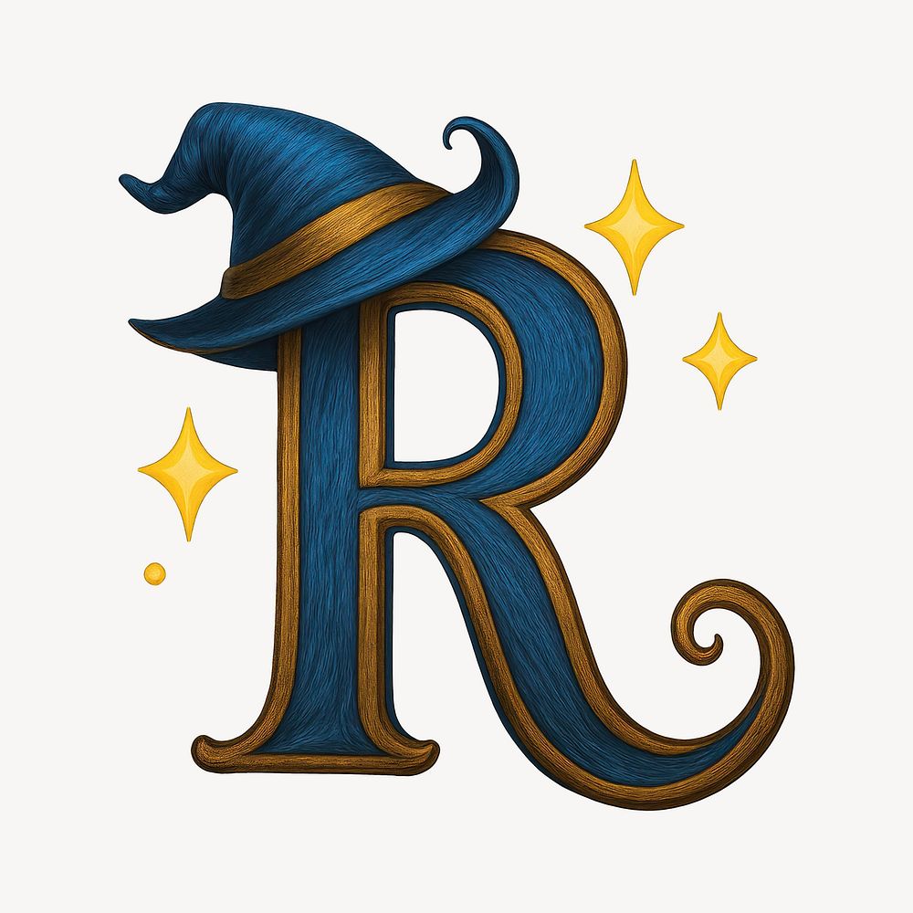 Whimsical letter R illustration | Free Photo Illustration - rawpixel