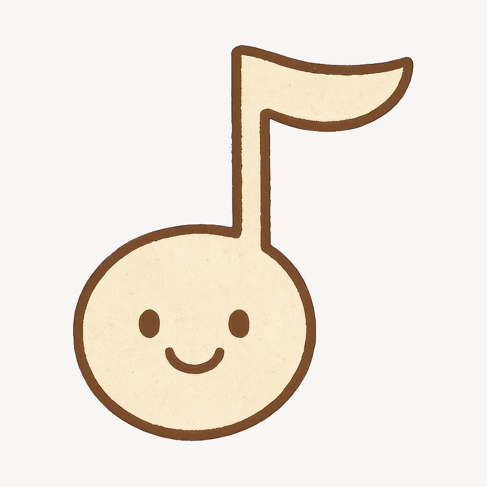 Cute musical note character vector | Free Vector - rawpixel