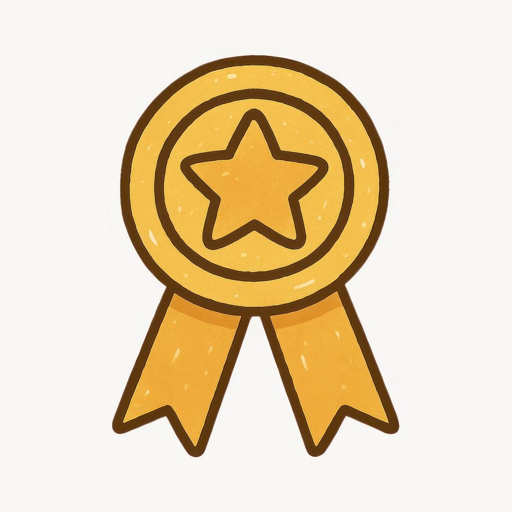 Gold star award ribbon illustration | Free Photo Illustration - rawpixel