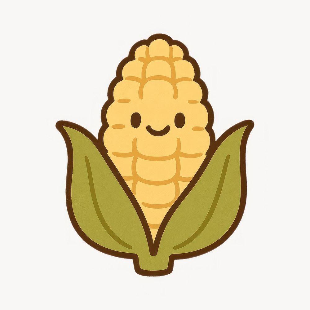 Cute smiling corn illustration | Free Photo Illustration - rawpixel