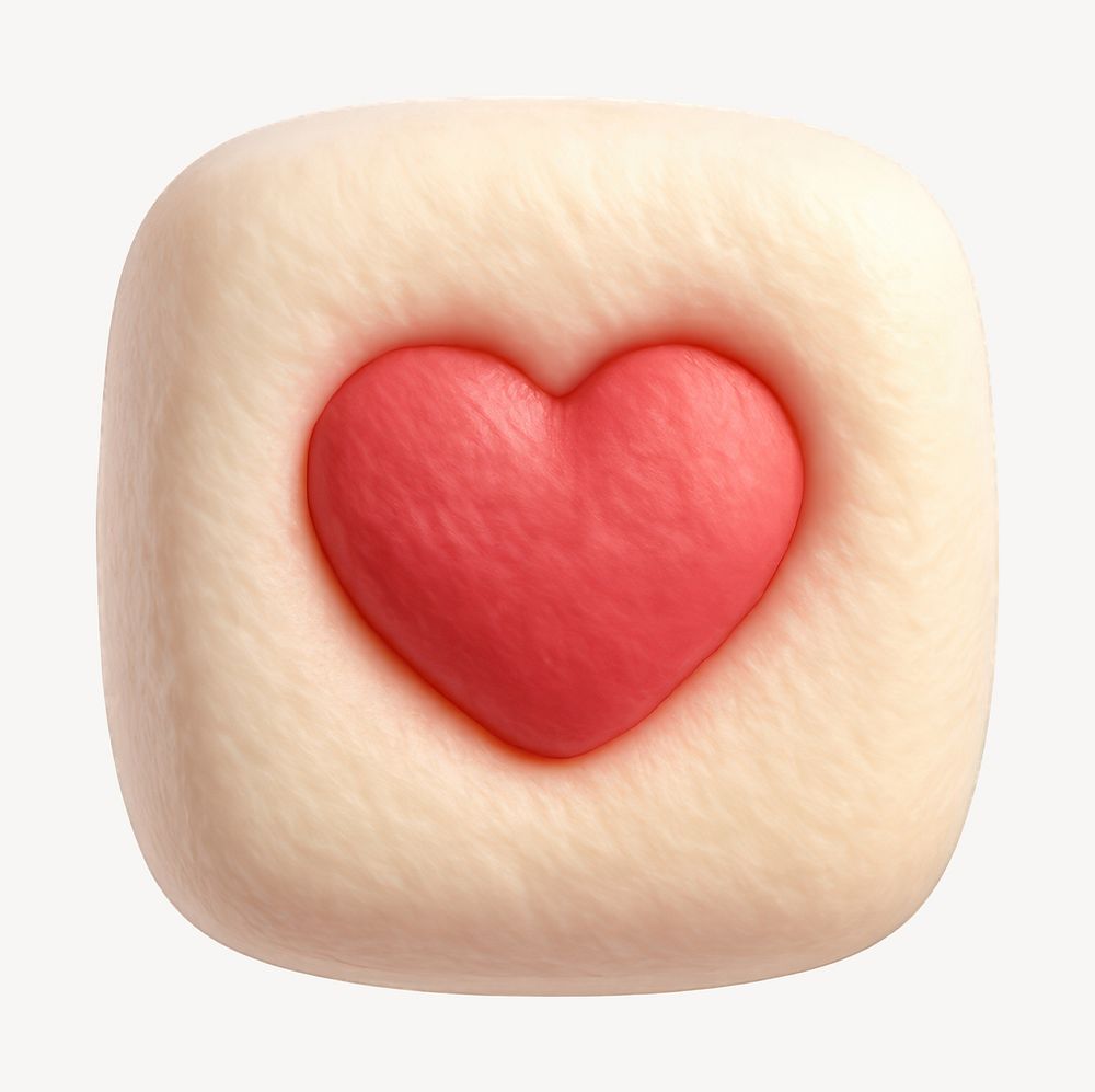Soft heart-shaped 3D icon | Free Photo Illustration - rawpixel