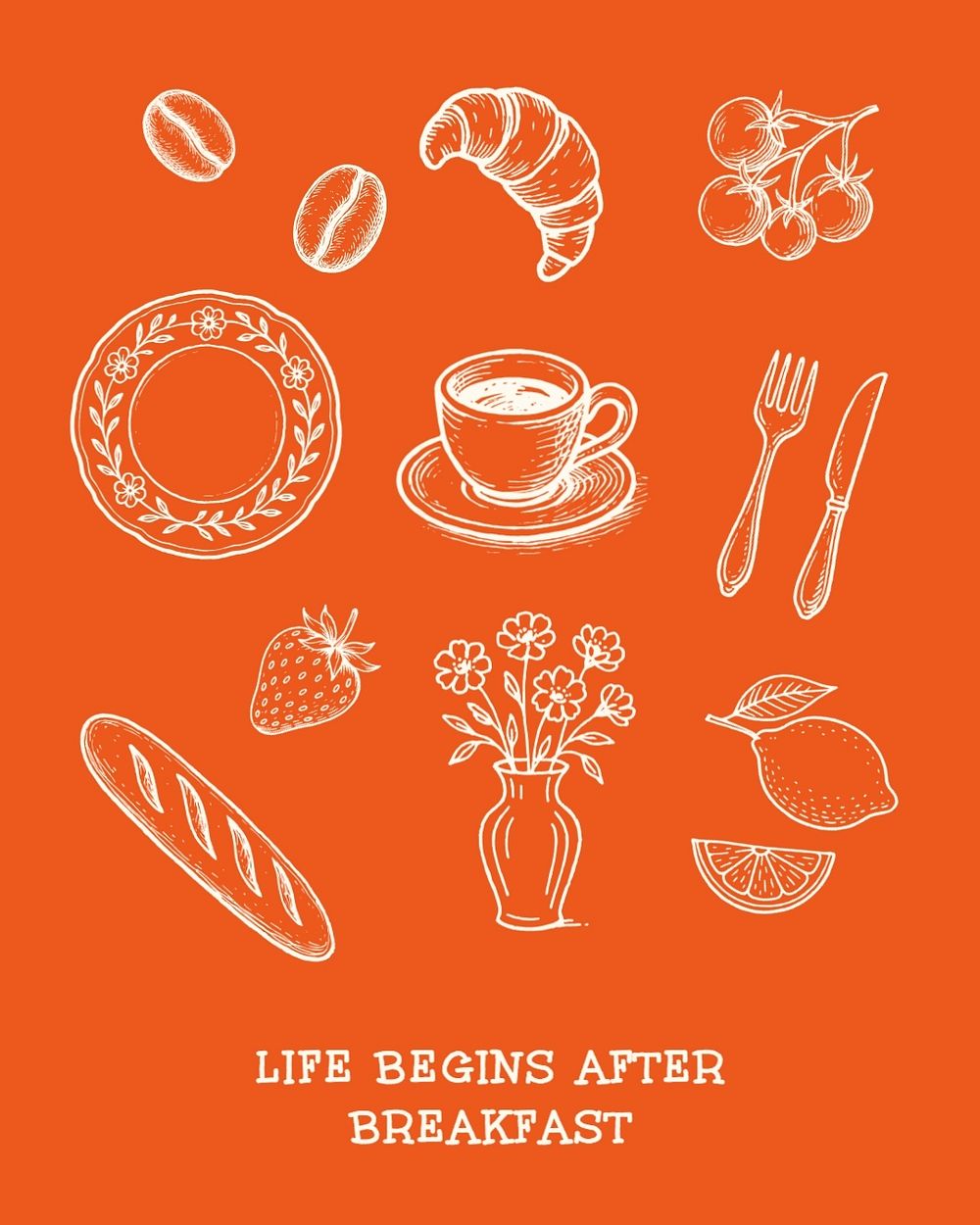 Breakfast quote, creative template design | Free Photo - rawpixel