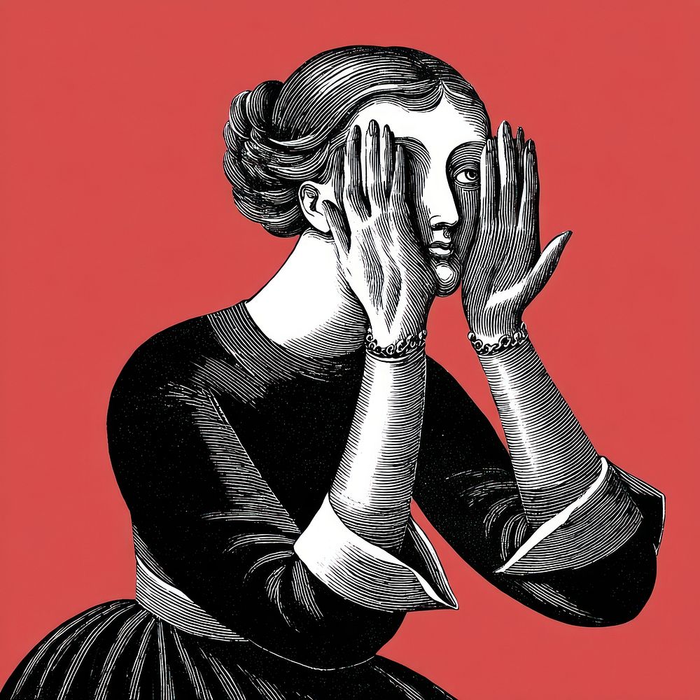 Gothic magic psyche illustration portrait | Free Photo - rawpixel