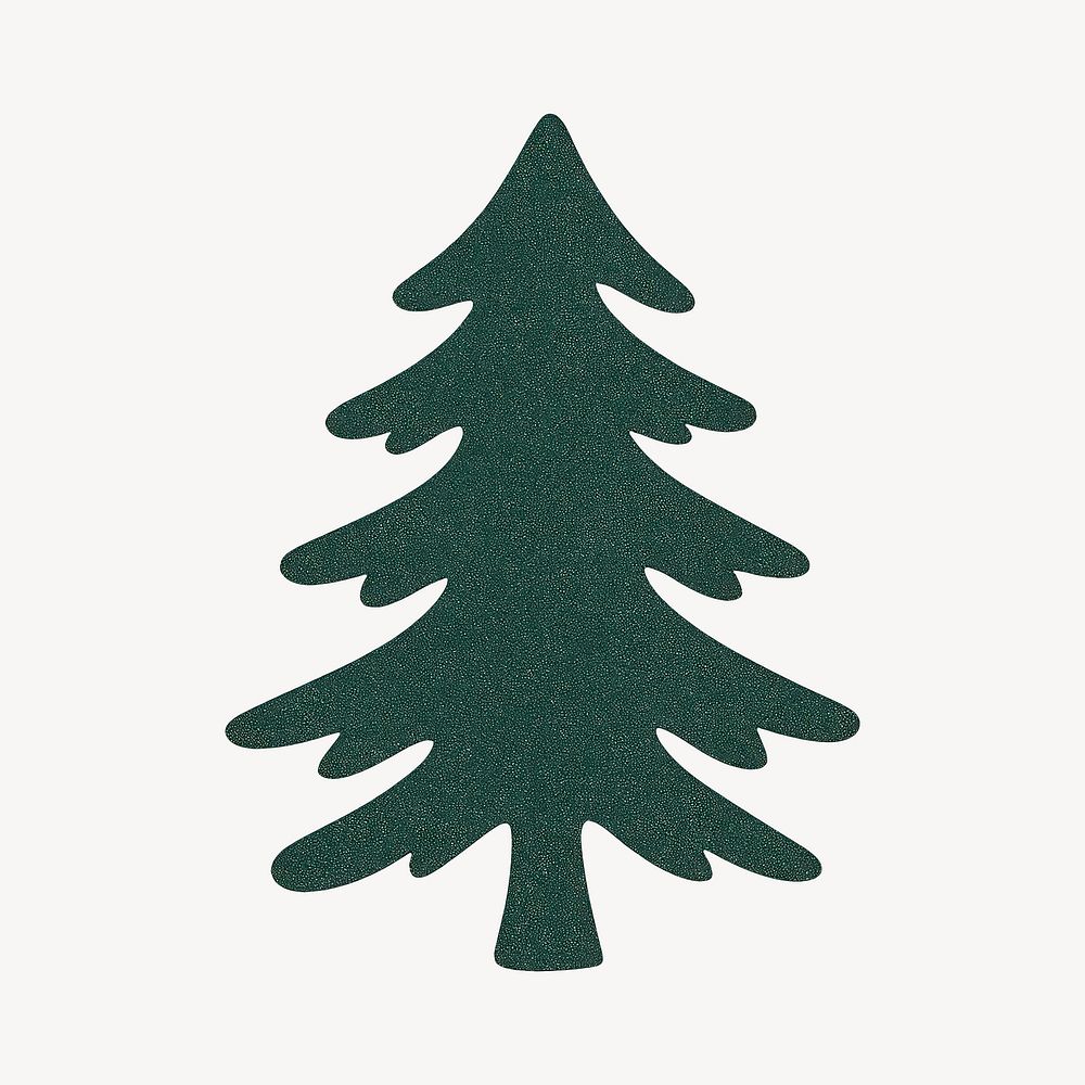 Simple evergreen tree silhouette | Free Photo Illustration - rawpixel