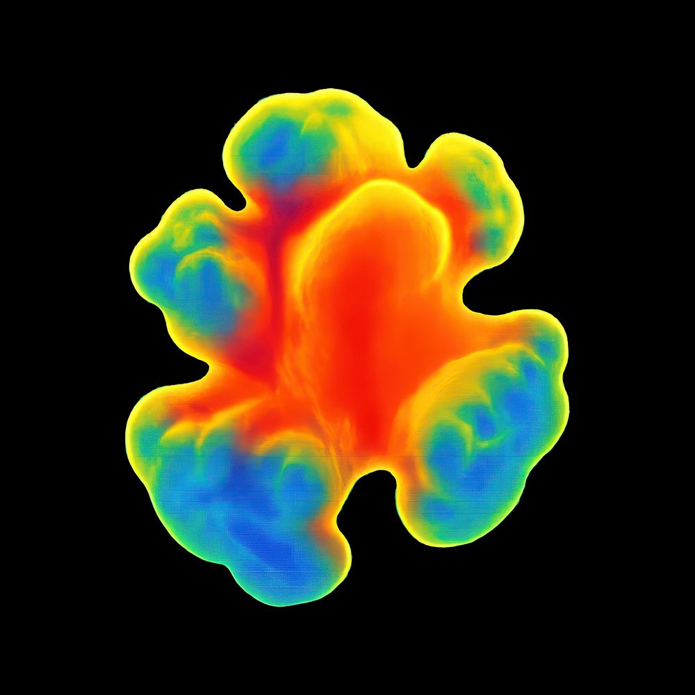 Colorful abstract heat map visualization | Free Photo Illustration ...