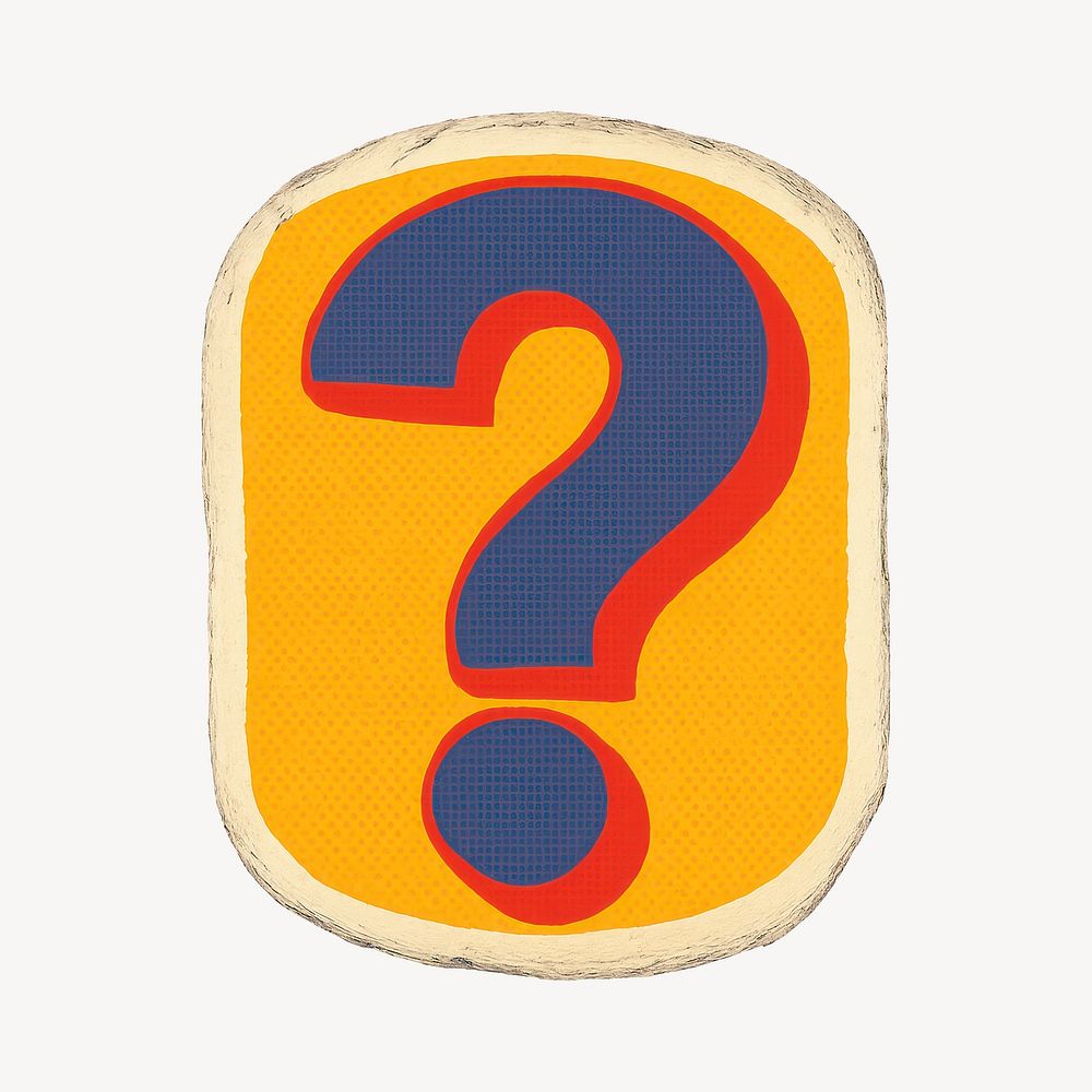 Retro question mark illustration | Free Photo Illustration - rawpixel