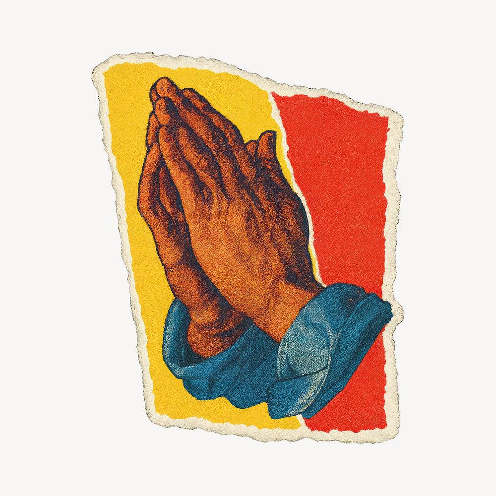 Vintage praying hands illustration | Free Photo Illustration - rawpixel