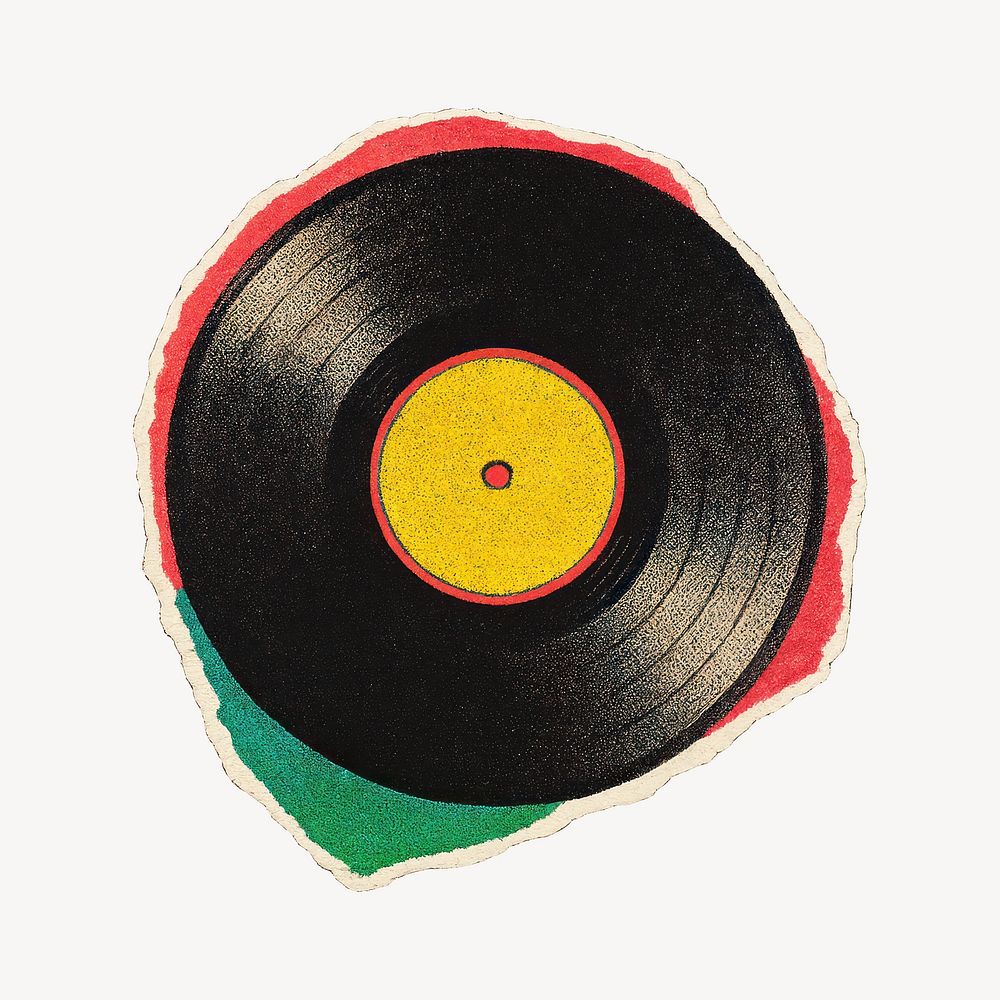 Vintage vinyl record illustration | Free Photo Illustration - rawpixel