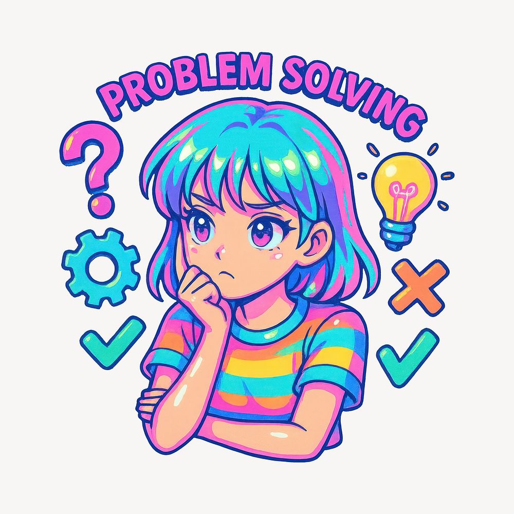 Colorful problem-solving illustration | Free Photo Illustration - rawpixel