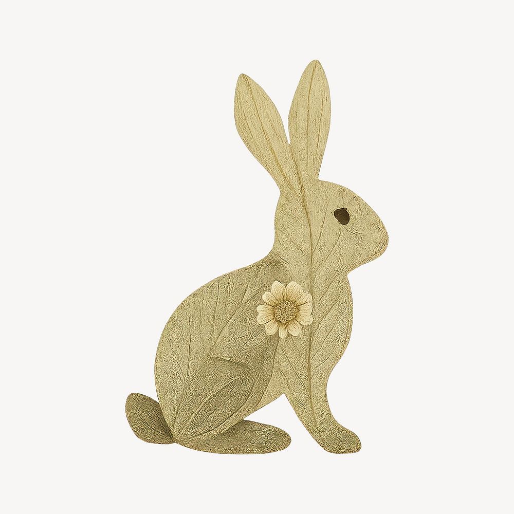 Leafy rabbit illustration design | Free Photo Illustration - rawpixel