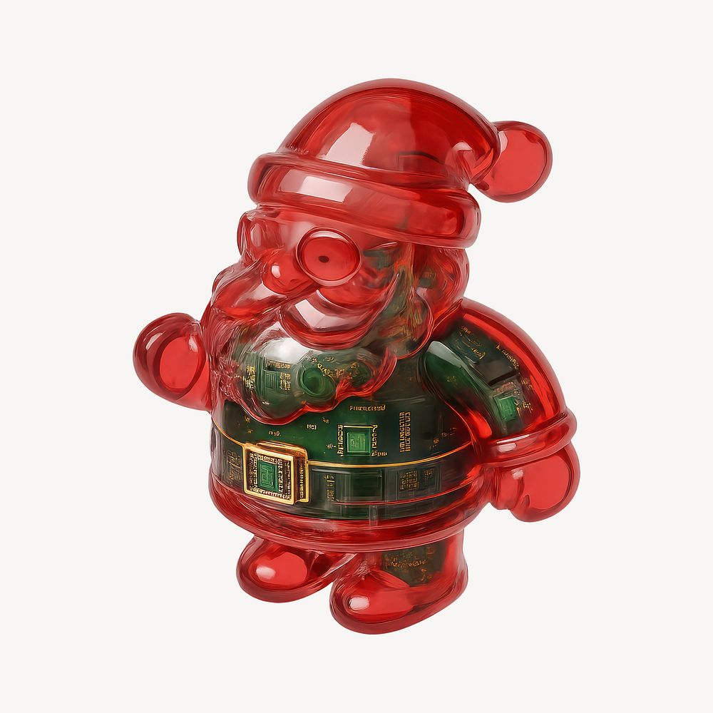 Futuristic Santa tech sculpture | Free Photo Illustration - rawpixel