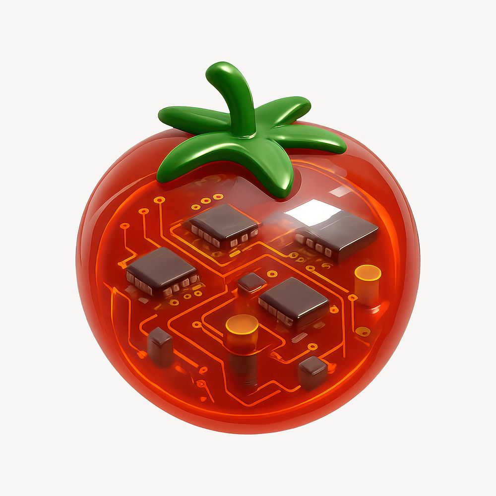 Futuristic tomato technology concept | Free Photo Illustration - rawpixel