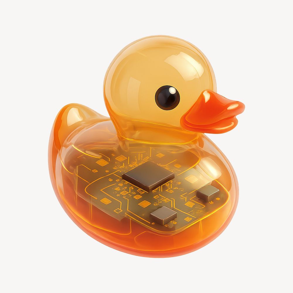 Tech-infused rubber ducky design | Free Photo Illustration - rawpixel