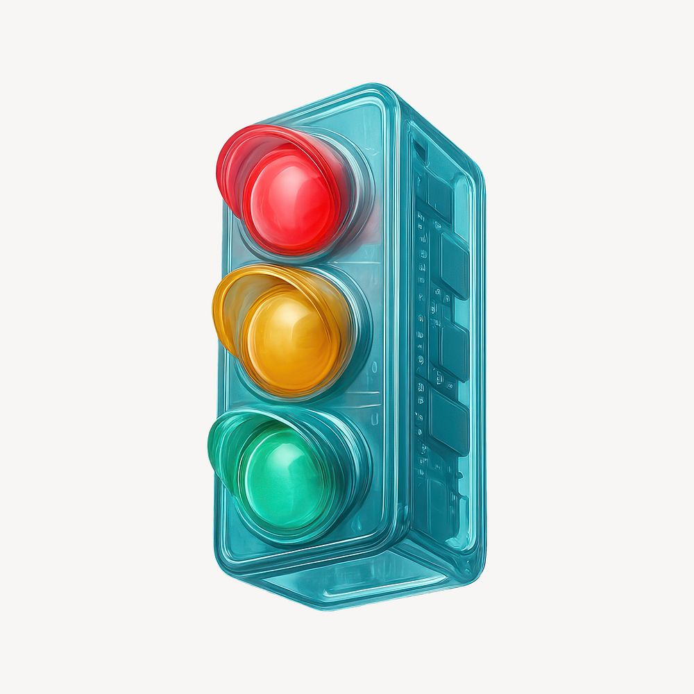 Colorful transparent traffic light | Free Photo Illustration - rawpixel