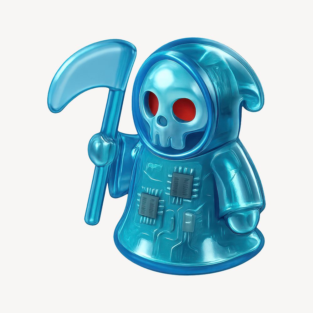 Futuristic robotic grim reaper toy | Free Photo Illustration - rawpixel