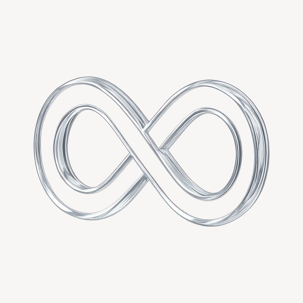 Elegant metallic infinity symbol | Free Photo Illustration - rawpixel